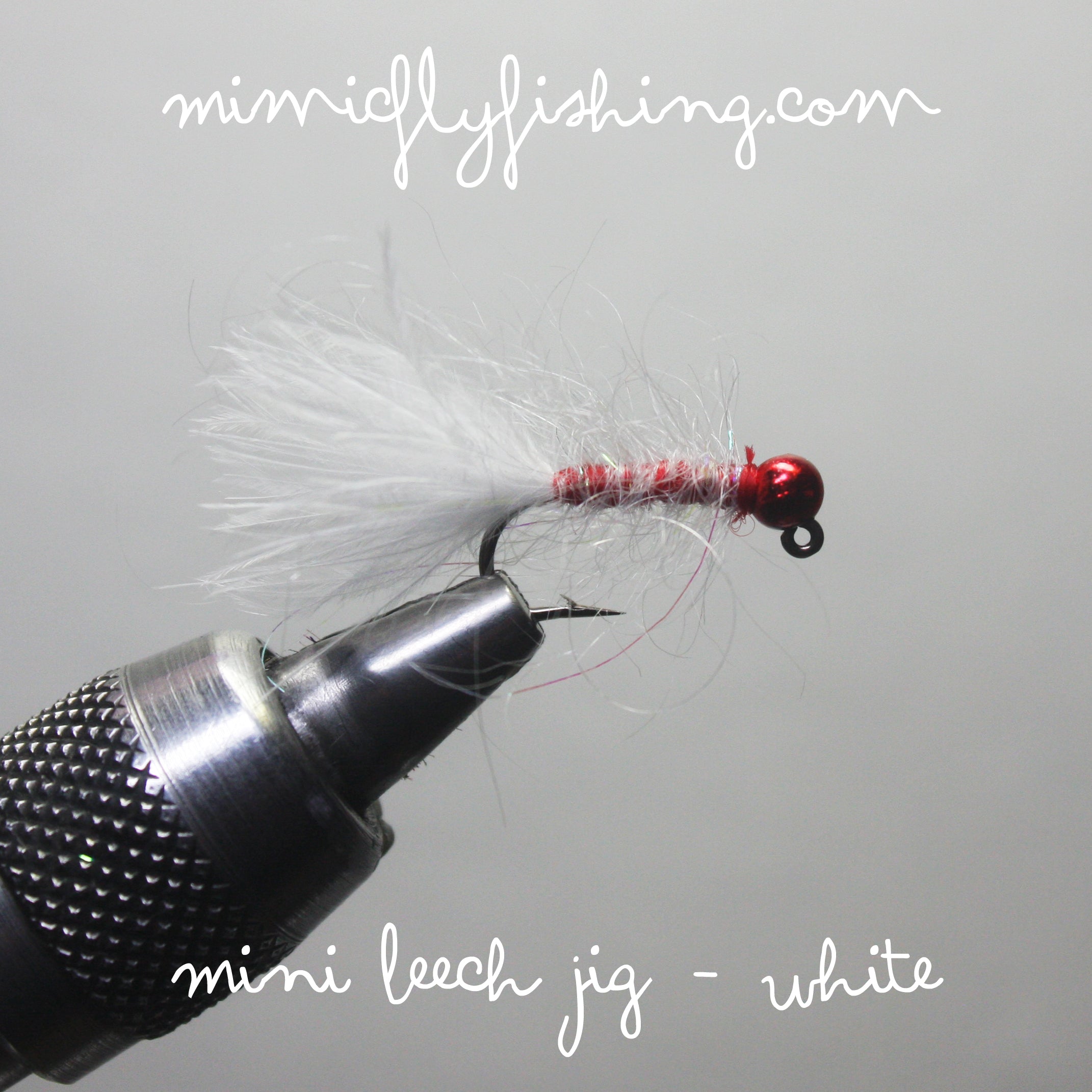 Mini Leech Jig - White – Mimic Fly Fishing