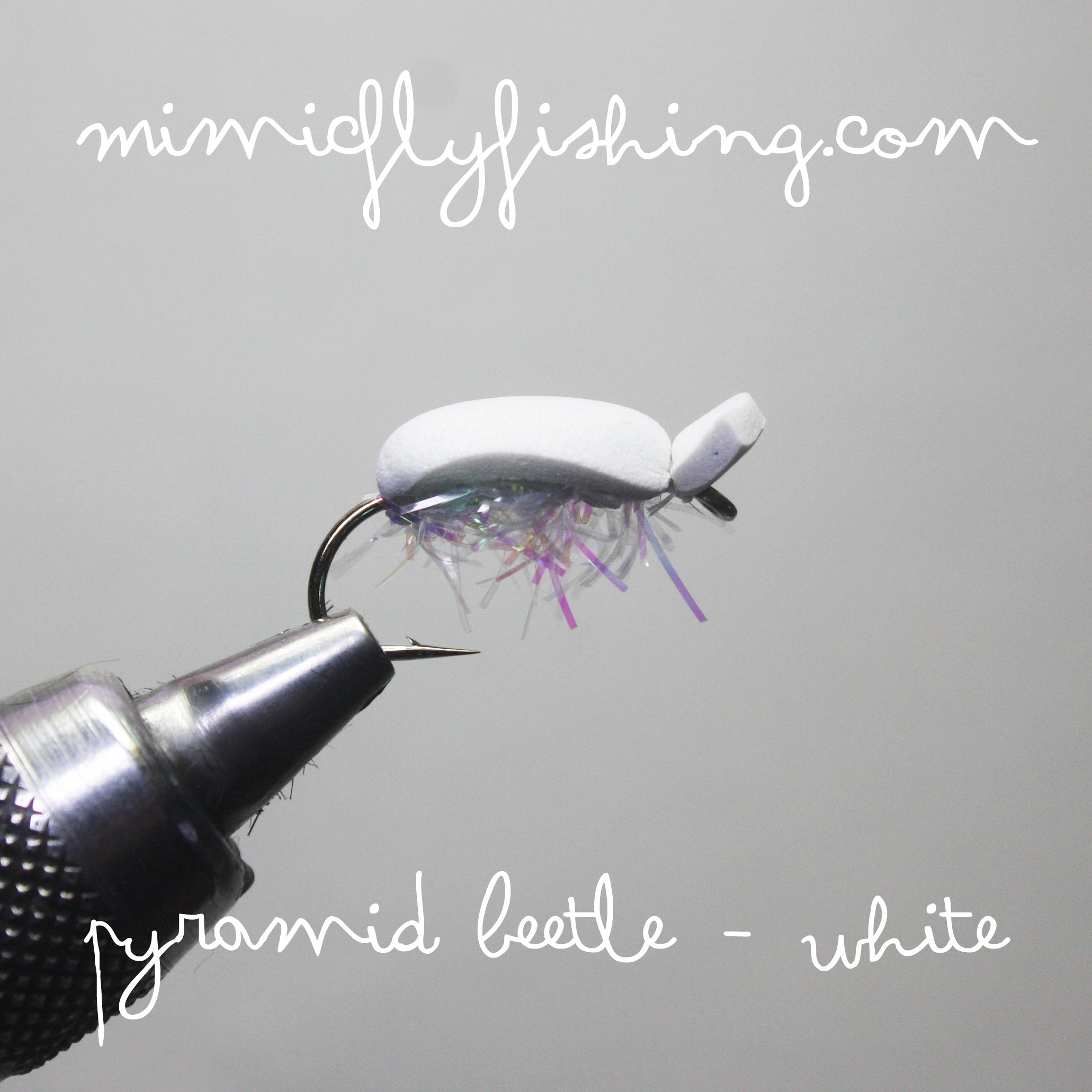 Pyramid Beetle - White – Mimic Fly Fishing