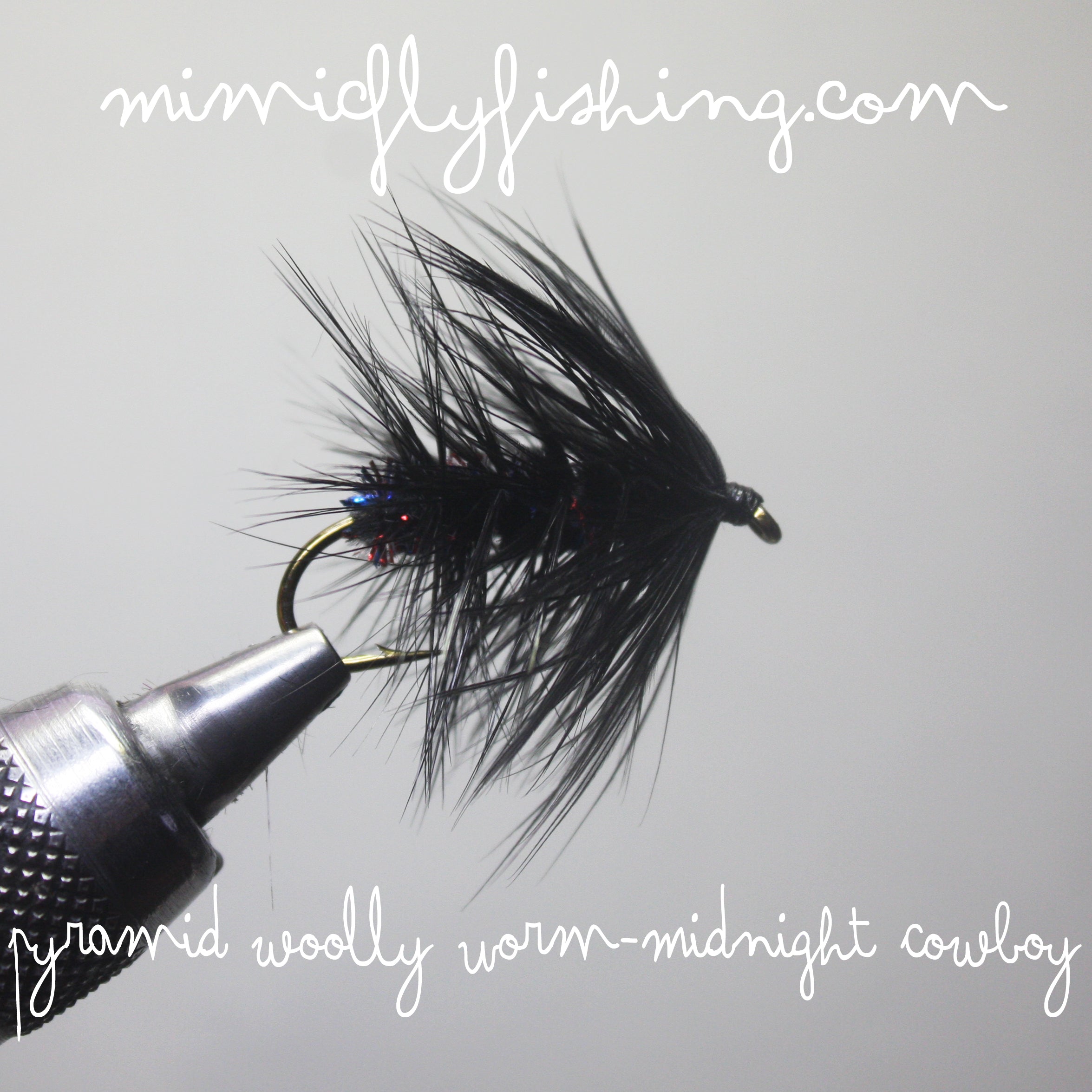 Pyramid Woolly Worm - Midnight Cowboy – Mimic Fly Fishing