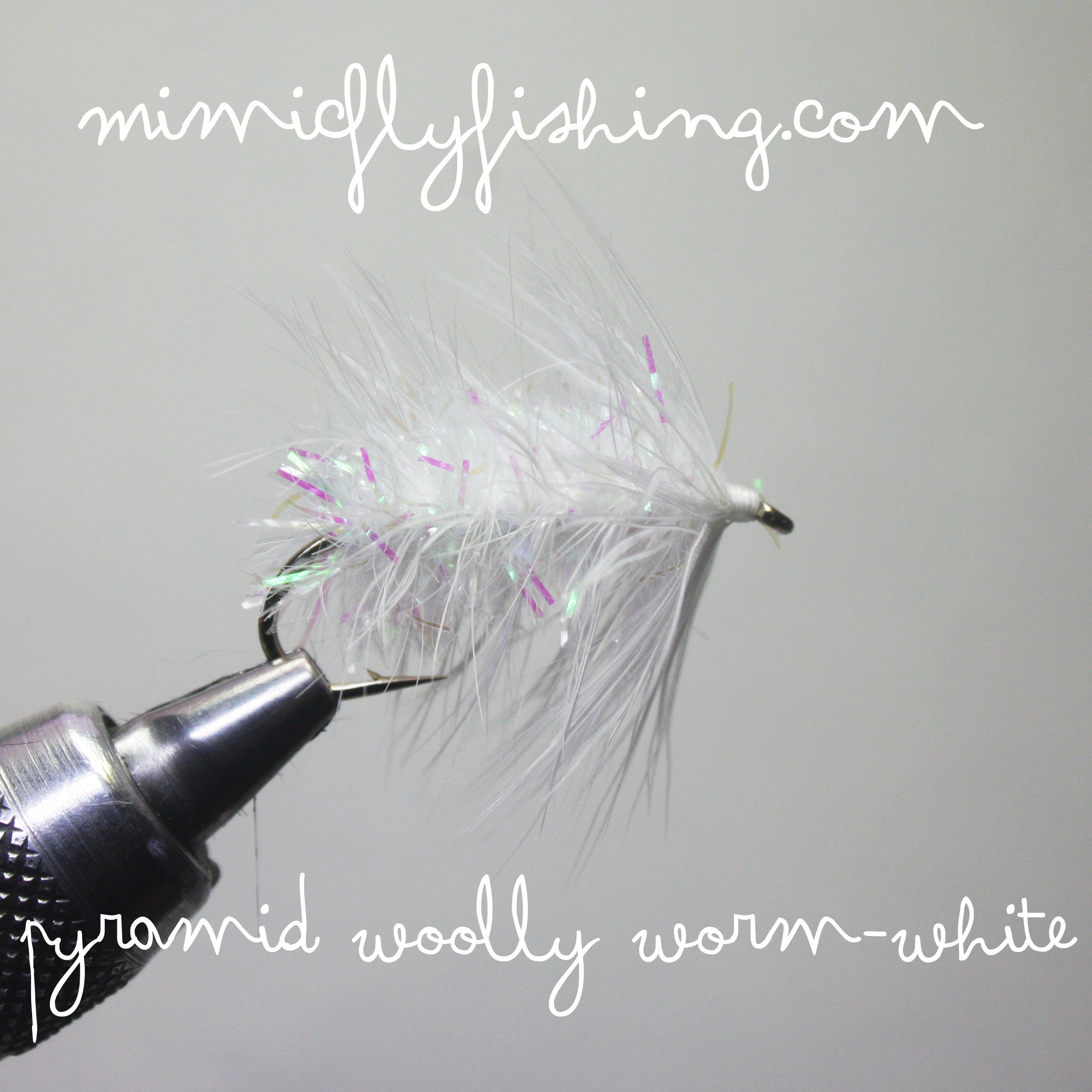 Pyramid Woolly Worm - White – Mimic Fly Fishing
